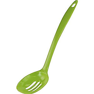 Reston Lloyd Melamine Slotted Spoon Kitchen Utensil, Premium Quality Utensil with Heat Resistant Ergonomic Handle, Durable BPA-Free Plastic, 11.5 inch long, Set of 6,