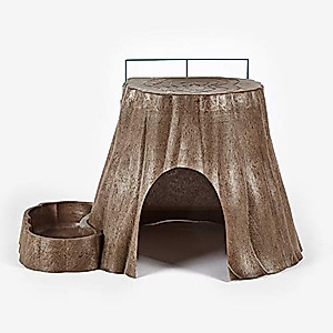 Kaytee Tree Of Life 3-In-1 Habitat Accessory Hideout/Hay Feeder/Food Dish for Guinea Pigs, Chinchillas, and Dwarf Rabbits, Large