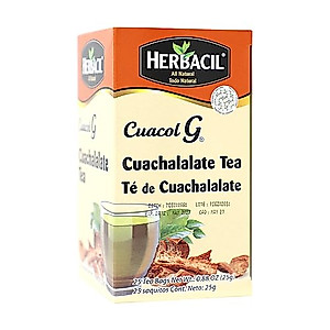 Herbacil Te De Cuachalalate, 2-pack of 25 tea bags per box (50 bags)