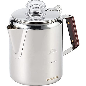 Captain Stag M-1225 18-8 Stainless Steel Percolator 3 Cup