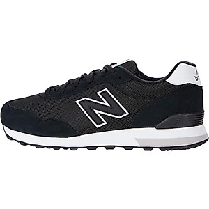 New Balance Women's 515 V3 Sneaker, Black/Nb White, 8