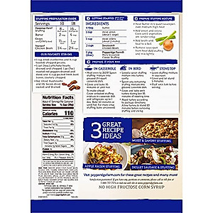 Pepperidge Farm Herb Seasoned Classic Stuffing, 16 Oz (Pack of 3)