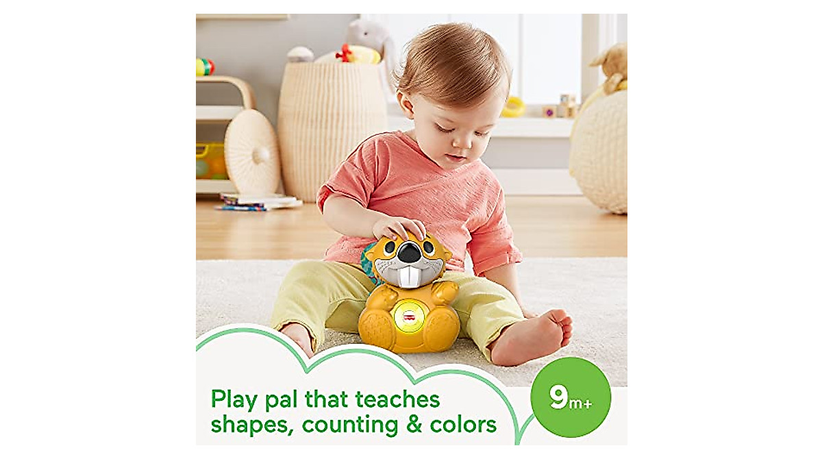 Fisher-Price Linkimals Boppin’ Beaver Toy for Babies - Fun & Educational