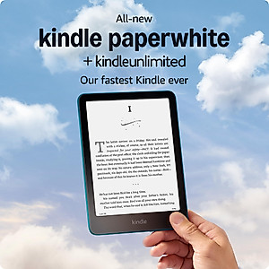 All-new Amazon Kindle Paperwhite (16 GB) – Our fastest Kindle ever, with new 7" glare-free display, and weeks of battery life – Jade + 3 Months Free Kindle Unlimited (with auto-renewal)