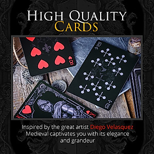 Medieval Playing Cards - Professional Poker Cards in Period-Authentic Middle Ages Designs - Stone Edition - Great for Magic, Cardistry, Gameplay - Deck of Cards for Kids & Adults Free Card Game E-book