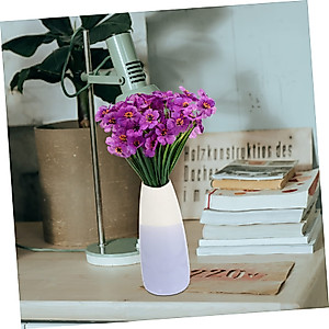 BESPORTBLE 4Pcs Artificial Violet Flowers Silk Flowers Fake Flowers Faux Flowers Stems Arrangement for Indoor Outdoor Home Shop Garden Windows Wedding Purple