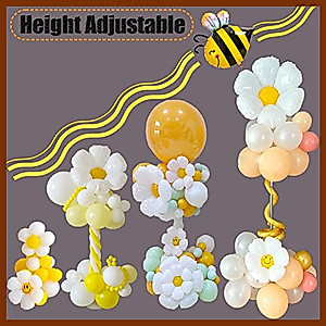 Adjustable Balloon Column Stand Kit for Floor- Set of 2,Base and Telescopic Pole,Balloon Tower Backdrop Decoration for Wedding, Baby Shower, Birthday Party, or Bachelorette Parties