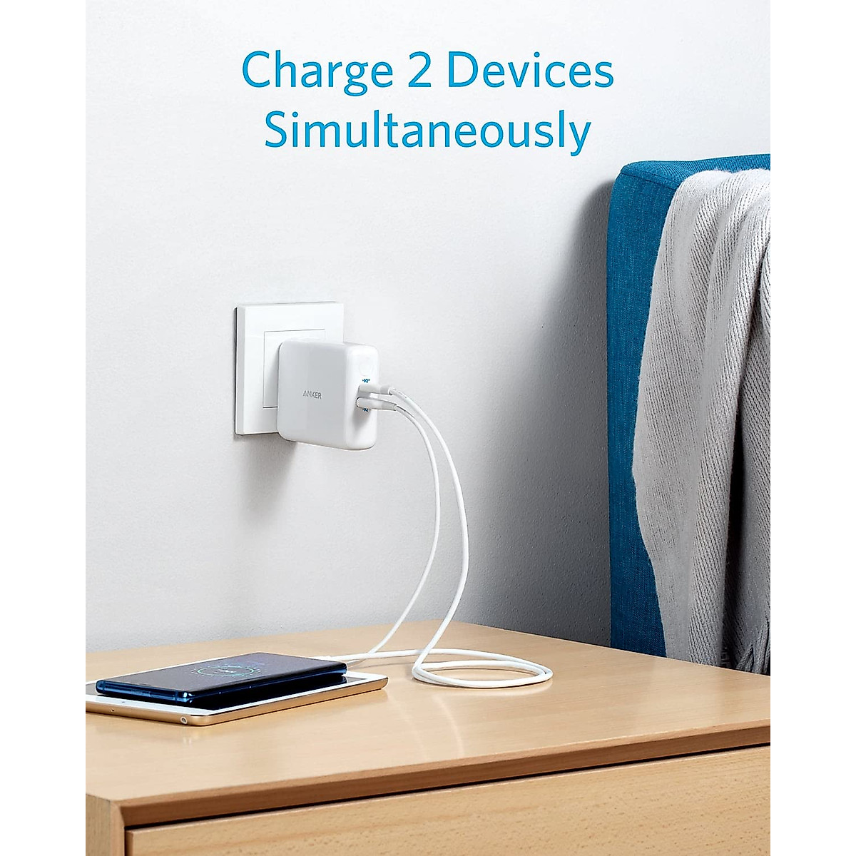 Anker PowerCore Fusion III PIQ 3.0, 18W USB-C Portable Charger 2-in-1 with Power Delivery Wall Charger for iPhone12，12Mini, 11, iPad, Samsung, Pixel and More
