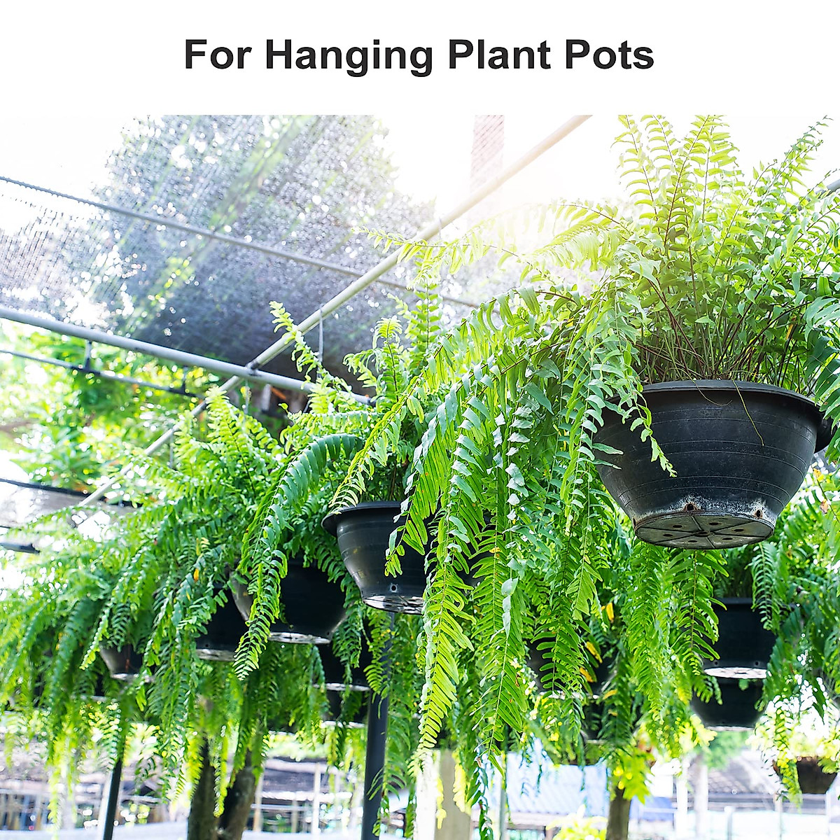 uxcell S Hanging Hooks, 8inch(200mm) Extra Long Steel Hanger, Indoor Outdoor Uses for Garden, Bathroom, Closet, Workshop, Kitchen, Gold Tone, 8Pcs