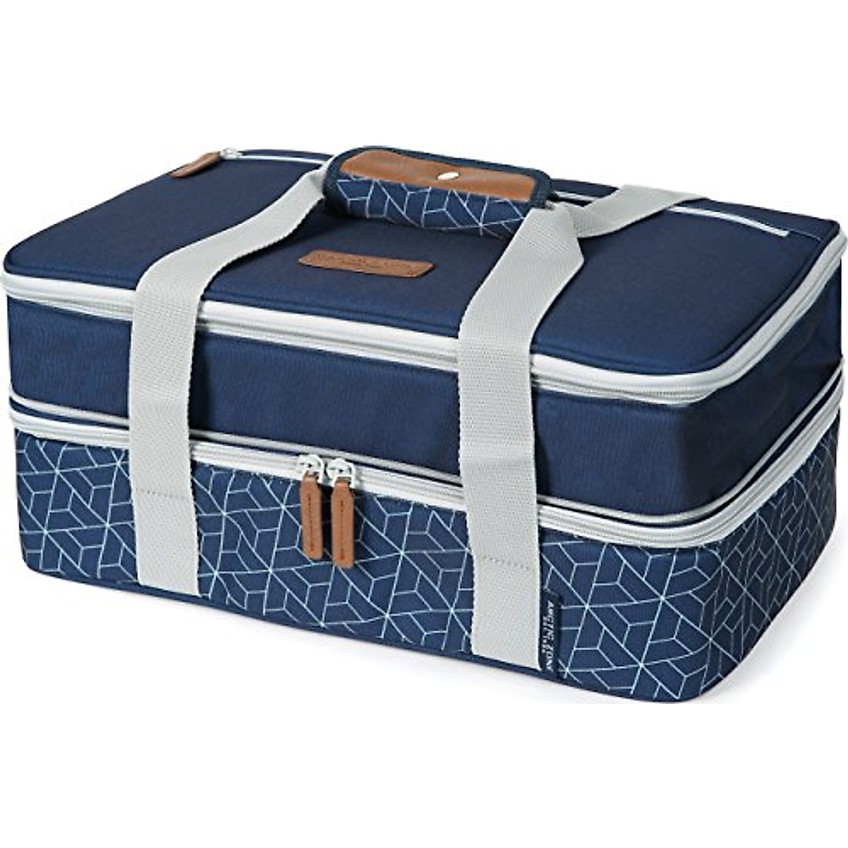 Arctic Zone Hot/Cold Insulated Food and Casserole Carrier, Large, Navy