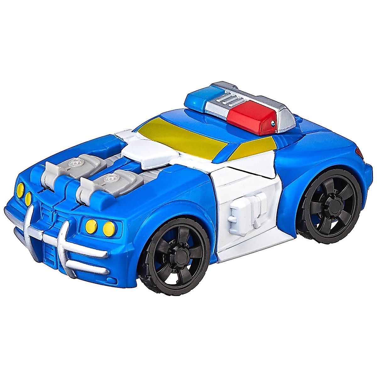 Transformers Playskool Heroes Rescue Bots Academy Classic Heroes Team Chase The Police-Bot Converting Toy, 4.5-Inch Action Figure, Kids Ages 3 and Up