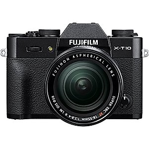 Fujifilm X-T10 Black Mirrorless Digital Camera Kit with XF18-55mm F2.8-4.0 R LM OIS Lens (Old Model)