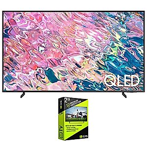 SAMSUNG QN60Q60BAFXZA Q60B 60 inch QLED 4K Quantum Dual LED HDR Smart TV 2022 Bundle with Premium 2 YR CPS Enhanced Protection Pack