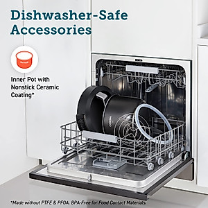 COSORI Pressure Cooker Inner Pot, Compatible with CMC-CO601-SUS Only, Ceramic, BPA-Free, Non-Stick, CRP-CO601IP-SUS