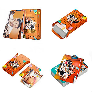 YIMIDA Kpop Bangtan Boys Stickers Photocards Set Pack 90Pcs Vinyl Waterproof Sticker 108Pcs Album Photo Lomo Cards Poster for BTS Army gifts