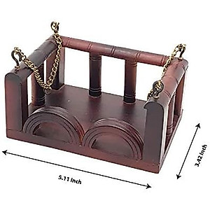 Handcrafted White Teakwood Jhoola/Jhula for Krishna Janmashtami/Bal Gopal/Ladoo Gopal/Kaanh