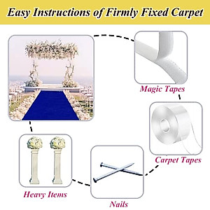 Wedding Decorations Aisle Runner for Wedding Ceremony Royal Blue Velvet Aisle Runner 15FTx2FT Party Runner Aisle Outdoor Aisle Hallway Wedding Runner for Bridal Shower Indoor Church Aisle Carpet