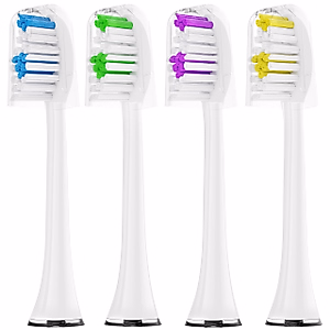 Acteh Toothbrush Heads for Sonic Edge, JetWave, JetUV and eBrush Toothbrush Models