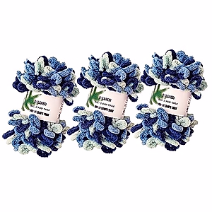 DDL&HEXI 3 Skeins of Loop Yarn Finger Knitting Yarn (112)