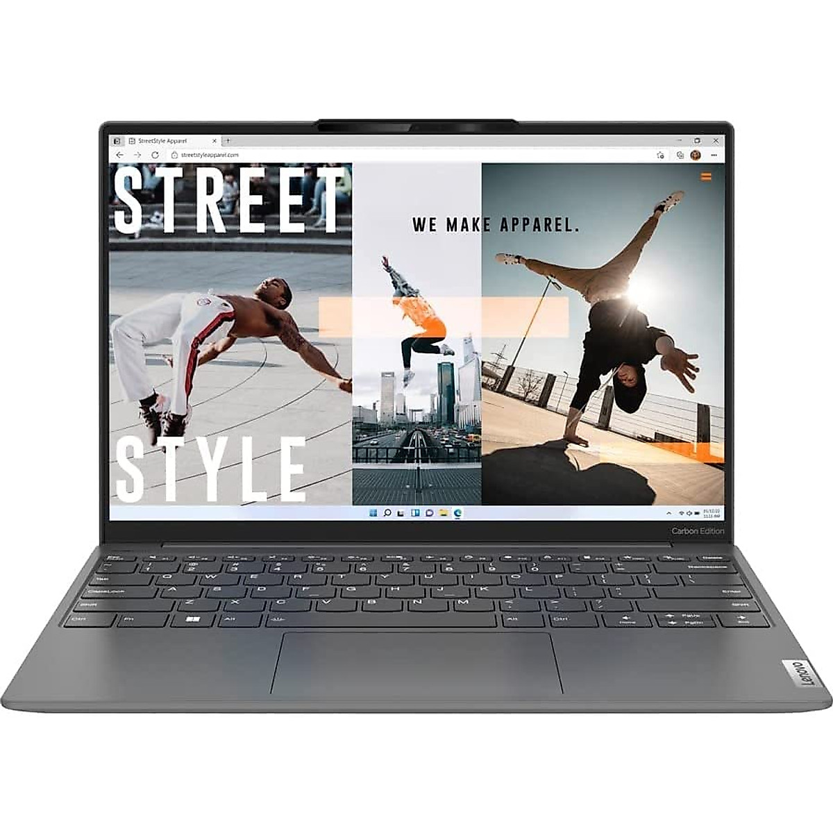 Lenovo Slim 7i Carbon Laptop: Core i7-1260P, 16GB DDR5 RAM, 1TB SSD, 13.3"" Touchscreen 2560x1600 400-Nits Display, Windows 11, Gray
