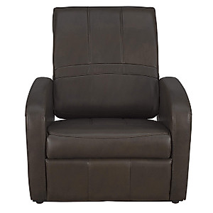 RecPro Charles RV Gaming Chair Ottoman Conversion | Built-in Storage | RV Furniture | Great for Teens | Chestnut