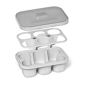 Skip Hop Baby Food Maker & Storage Set, Easy Prep & Store Starter Kit, Grey