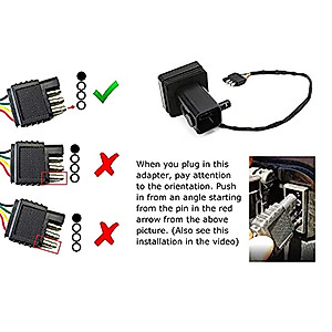 iJDMTOY Smoked Lens 15-LED Tow Hitch Receiver Brake Tail Light w/Strobe Feature Compatible With Truck SUV Trailer Equipped Class 3/4/5 2-Inch Towing Adapter Hole