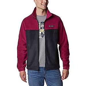 Columbia Men's Steens Mountain Full Zip 2.0, Red Onion/Black, Large