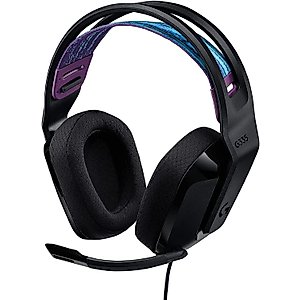 Logitech G335 Wired Stereo Gaming Headset for PC, PS, Xbox & Nintendo Switch, Plug and Play with Built-in Controls Great Audio Gaming Headset - Black (Renewed)