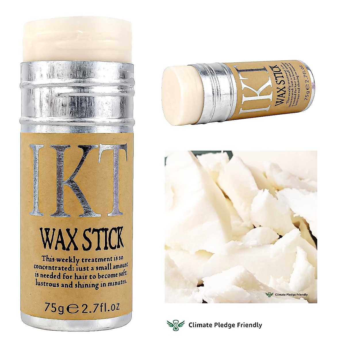 Hair Wax Edge Control Stick for Wigs, Bed Head Non-greasy Pomade for Frizz Control and Temporary Styling - Long Lasting, SOVONCARE 2.7 Oz (Pack of 2)