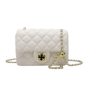 YXBQueen Crossbody Purses for Women PU Leather Handbags Quilted Flap Bag