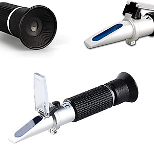 Antifreeze Refractometer in Fahrenheit Coolant Refractometer 4 in 1 Antifreeze Tester for Checking Freezing Point of Automobile Antifreeze System, Battery Fluid, Glycol, Coolant