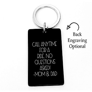 Teen Son Gift, Sweet Sixteen Gift, Teenager Gift, New Driver Key Chain, Drive Safe, Make Good Choices, Birthday Gift, Boy Key Chain