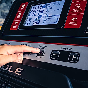 Sole Treadmill F63, Foldable Treadmills for Home Use, Bluetooth, Wide Speed Range, Treadmill Foldable, Treadmills for Home with Incline, Home Exercise Treadmill (Sole F63)