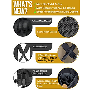 OneTigris VULTURE Chest Rig, MOLLE Chest Rigs Tactical for Outdoor, Green