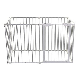 Dreambaby Mayfair Converta 3 in 1 Play-Pen 6 Panel Gate - Versatile Baby Playpen and Toddler Play Yard, Foldable Design, Secure Baby Fence Play Area, Ideal Playpen for Babies and Toddlers - White