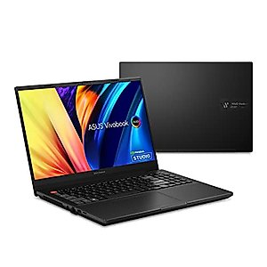ASUS VivoBook Pro 15X OLED Laptop, 15.6” OLED Display, Intel Core i7-12650H CPU, NVIDIA GeForce RTX 3060 GPU, 16GB RAM, 1TB SSD, Windows 11 Home, Black, K6501ZM-EB74