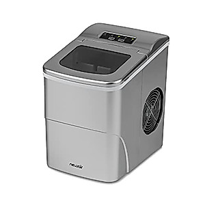 Newair 26 lbs. Countertop Ice Maker, Portable and Lightweight, Intuitive Control, Large or Small Ice Size, Easy to Clean BPA-Free Parts, Perfect for Cocktails, Scotch, Soda and More