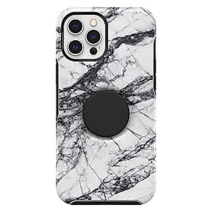 OtterBox Otter + POP Symmetry Series Case for iPhone 12 Pro Max - White Marble