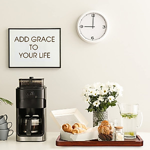 10 Pack Solid Wood Serving Trays Acacia Wooden Server Platter Rectangular Charcuterie Boards with Grooved Handle for Home Room Coffee Cheese Appetizer Table Farmhouse Serving Decor (10.8 x 4 Inch)