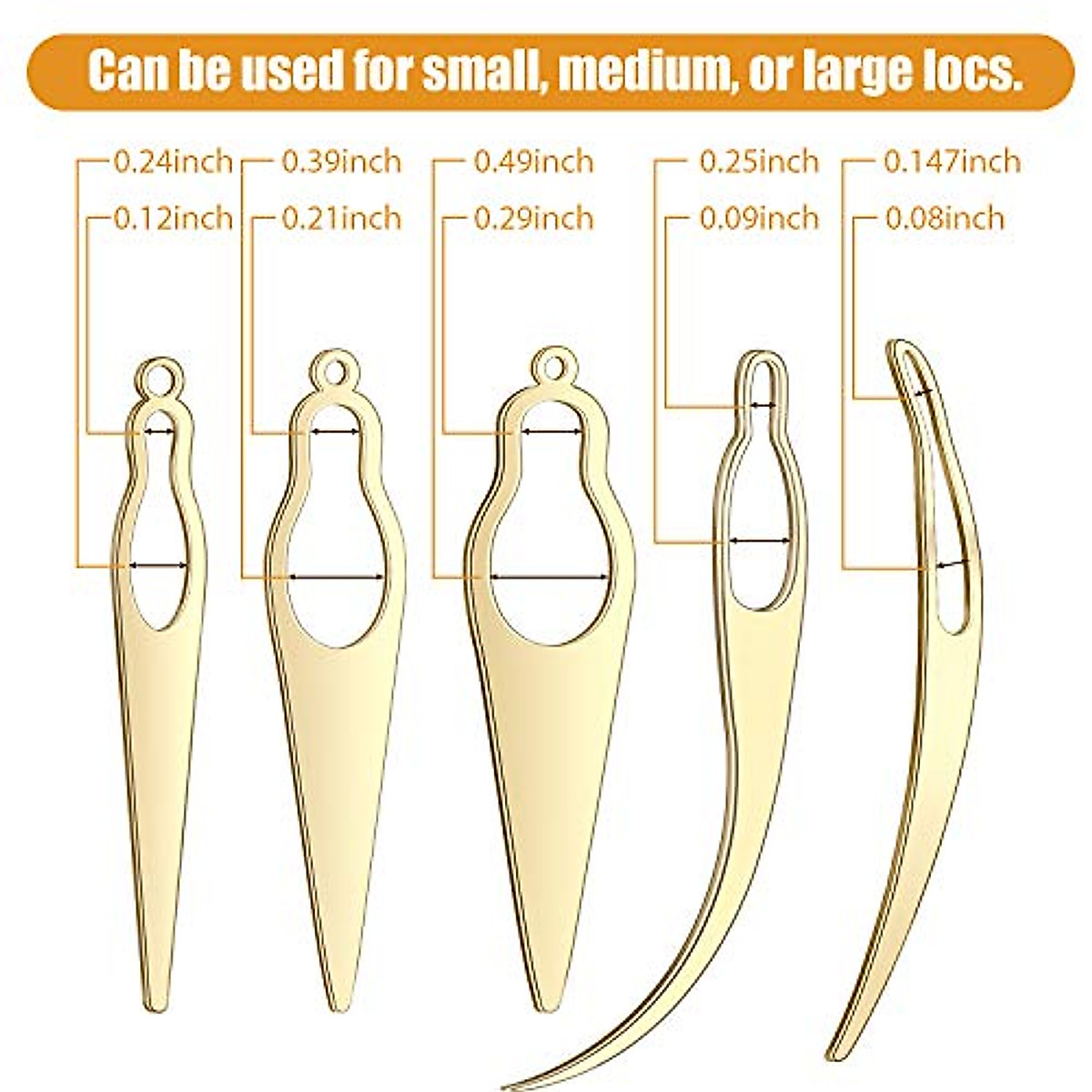 13 Pieces Dreadlocks Tool Set Includes 5 Pieces Latch Hook Crochet Needles, 3 Pieces Dreadlocks Crochet Hook and 5 Pieces Locking Hair Extensions Tool for Locs, Sisterlocks, Easyloc Hair