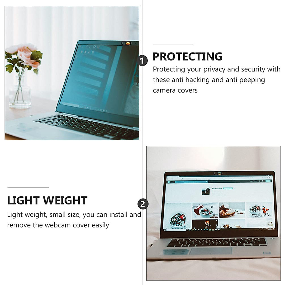 SOLUSTRE 6pcs Camera Cover Webcam Privacy Shutter Webcam Cover Slide Computer Webcam Blocker USB Camera Lens Cover Laptop Camera Privacy Cover Laptop Camera Blocker Personality Abs Slider