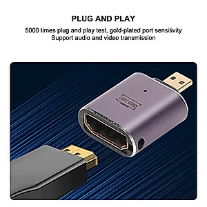 VINGVO Micro HD to HD Converter, Aluminum Alloy Female HD to Micro HD Adapter, Wide Applicability, Support 8K for Computers for Monitors