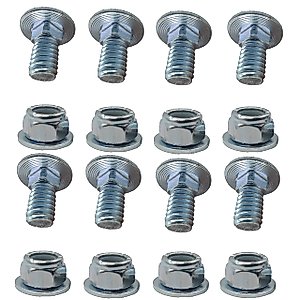 TLAOISUS 8 Pack 710-0451 Snow Blowers Skid Shoe Carriage Bolts and Nuts & Washers Kit Fits MTD Cub Cadet Yardman 784-5580 736-0242 712-04063 706-9552 753-08024, (5/16-18) 3/4"