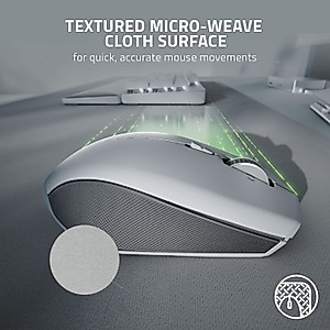 Razer Pro Glide Soft Mouse Mat: Thick, High-Density Rubber Foam - Textured Micro-Weave Cloth Surface - Anti-Slip Base - XXL Size