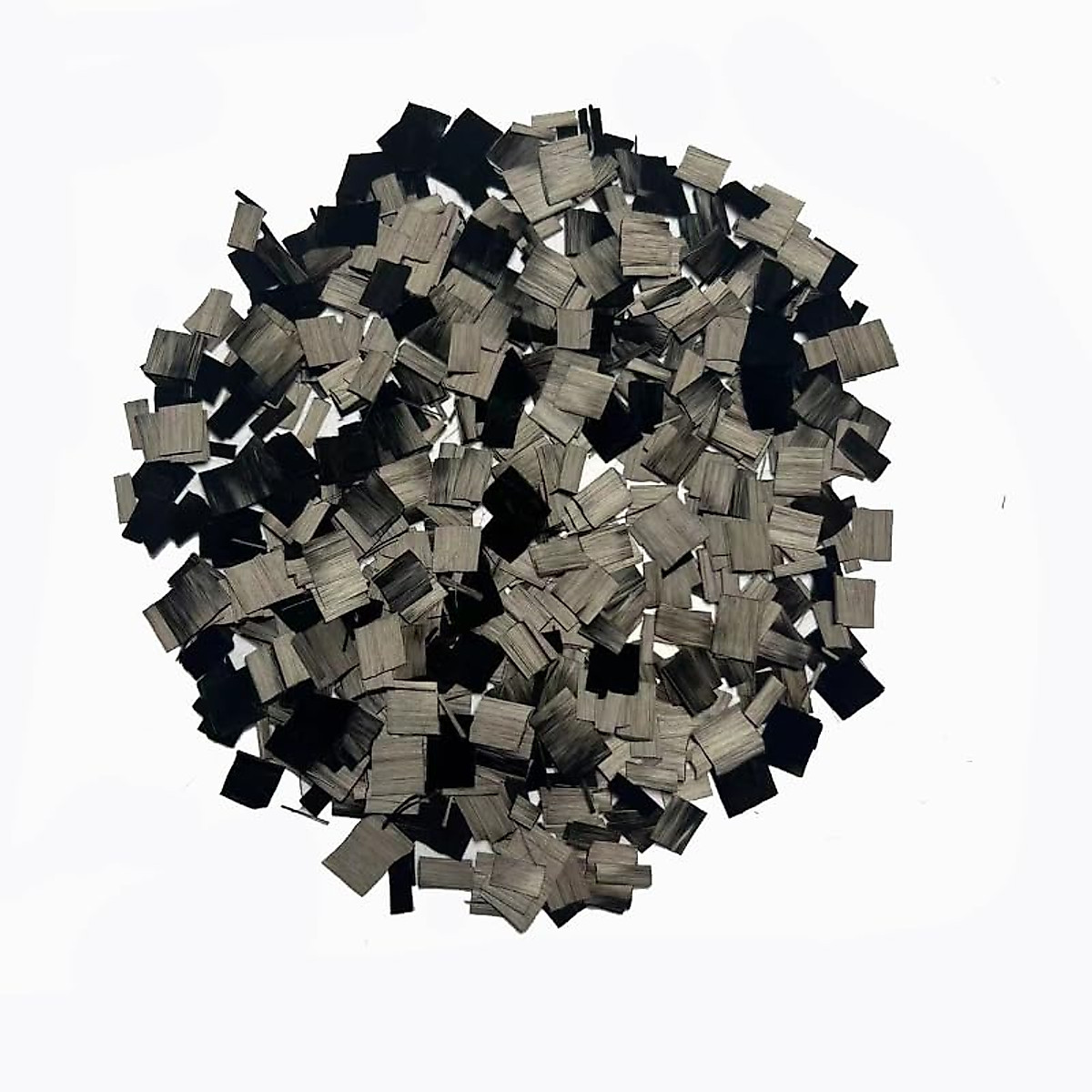 Generic 9mm Short Cut Carbon Fiber for Automotive Surface Effect Coating, Pattern and Texture Specific (500, Grams), black