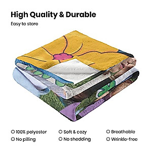 Kpop Blanket Korean Star Throw Blanket Idol Singer 50x60 Inch Anti-Pilling Flannel Ultra Soft Cozy Fleece Boys Fans Merchandise for Sofa Bed Girls Adults Gifts