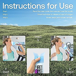 SPOZER Oxygen Cylinder 95% Pure Oxygen 10 Liter Portable Can, Portable Oxygen, Ideal for High Altitude & Reduce Recovery Time, 6 Oxygen Tanks