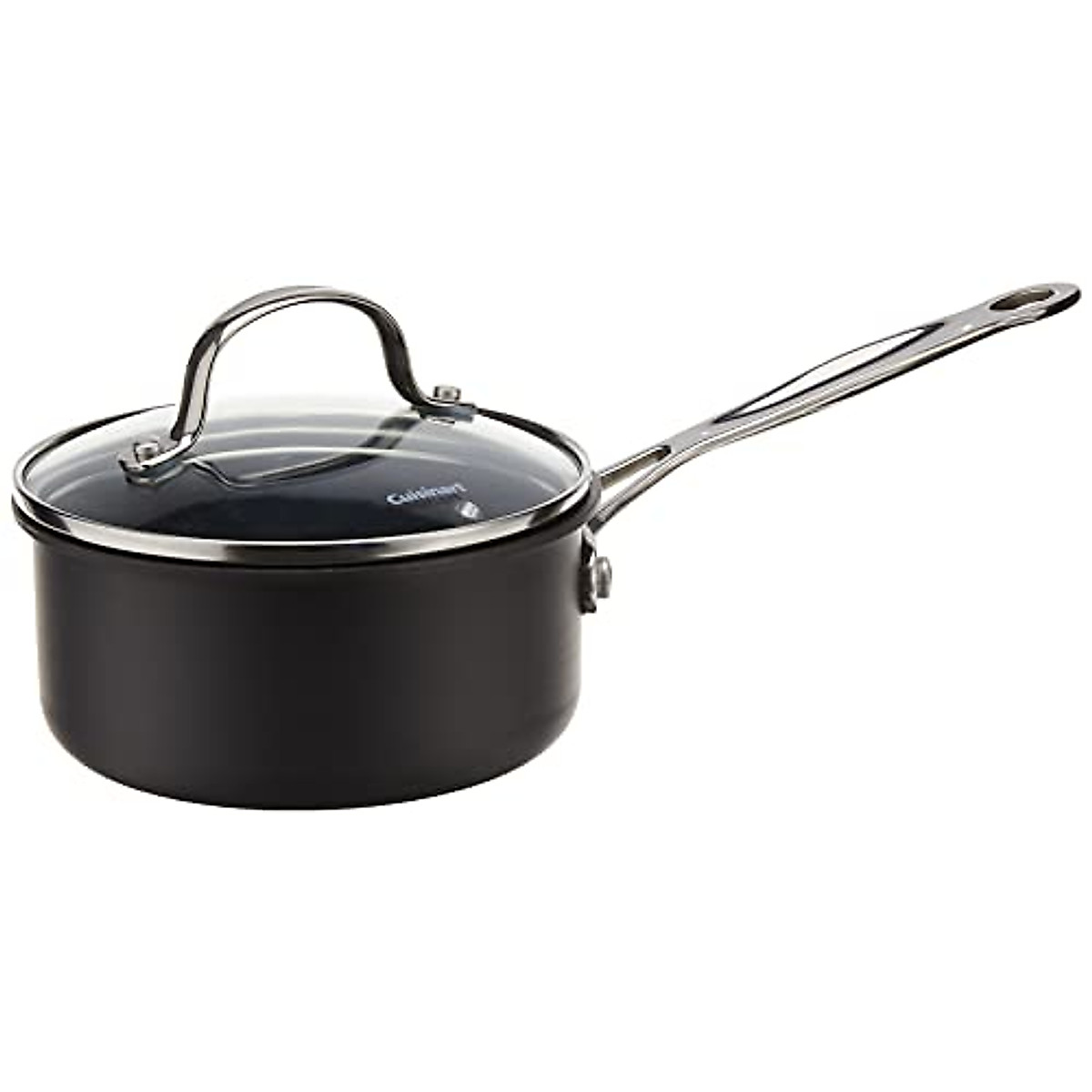 Cuisinart 1-Quart Saucepan, Chef's Classic Nonstick Hard Anodized Saucepan w/Cover, 619-14