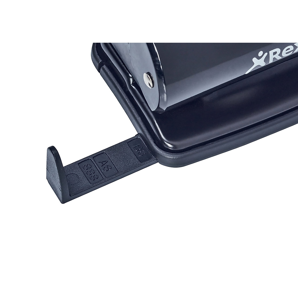 Rexel Ecodesk Compact Hole Punch, 20 Sheets, Made with 50% Recycled Plastic, Eco friendy, 2102616, Black